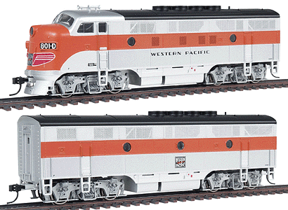 Walthers - PROTO 1000 Diesel EMD F3A-B Set - Powered - Western Pacific(TM) #801D/801C - 920-31425