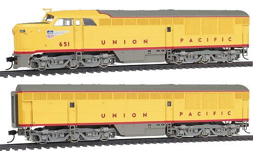 Walthers - PROTO 1000 Diesel F-M Erie-Built A-B Set - Powered - Union Pacific(R) #651/654B - 920 ...