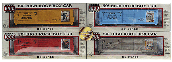 Walthers - PROTO 1000 Freight Car 4-Pack - Norman Rockwell Saturday ...