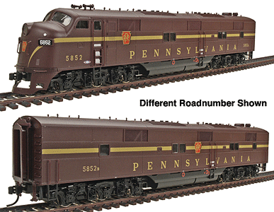 Walthers - PROTO 2000 Diesel EMD E7A-B; Both Units Powered - Standard DC - Pennsylvania #5858A ...