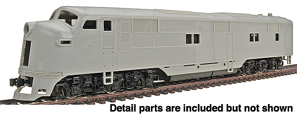 Walthers - PROTO 2000 Diesel EMD E7A Powered w/Sound & DCC - Undecorated w/Mars Light - 920-40551