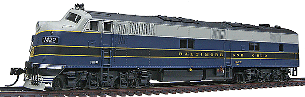 Walthers - PROTO 2000 Diesel EMD E7A Powered w/Sound & DCC - Baltimore & Ohio #1422 (blue, gray ...