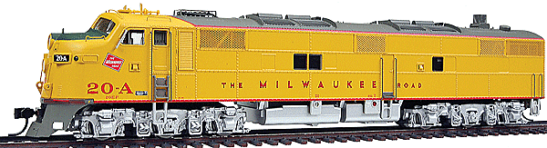 Walthers - PROTO 2000 Diesel EMD E7A Powered w/Sound & DCC - Milwaukee Road #20A (yellow & gray ...