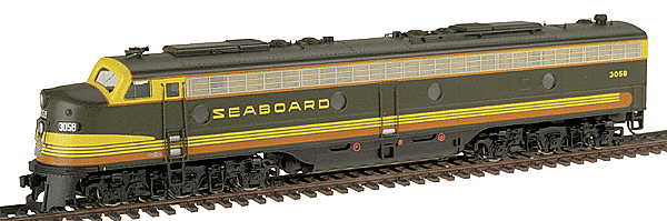 Walthers - PROTO 2000 Diesel EMD E8/9A - Powered w/Sound & DCC - Seaboard Air Line #3058 w/Mars ...