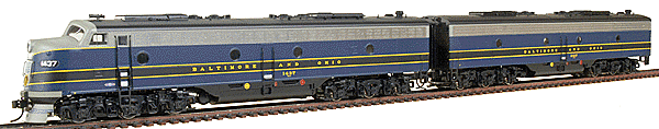 Walthers - PROTO 2000 Diesel EMD E8/9A Powered w/Sound & DCC; w/Unpowered B Unit - Baltimore ...