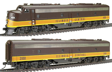 Walthers - PROTO 2000 Diesel EMD E8/9A Powered w/Sound & DCC; w/Unpowered B Unit - Illinois ...
