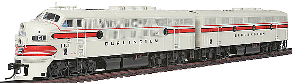 Walthers - PROTO 2000 Diesel EMD F3A-B Set Powered Standard DC - Chicago, Burlington & Quincy ...