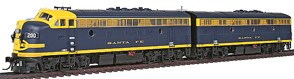 Walthers - PROTO 2000 Diesel EMD F3A-B Set Powered w/Sound & DCC - Santa Fe #200L (A Unit ...