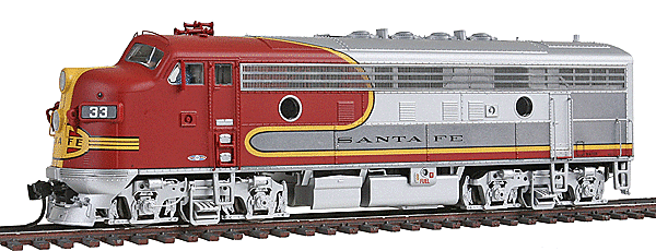 Walthers - PROTO 2000 Diesel EMD F3A Powered Standard DC - Santa Fe 16 Class #33L Passenger ...