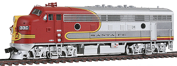 Walthers - PROTO 2000 Diesel EMD F3A Powered Standard DC - Santa Fe 16 Class #33C Passenger ...