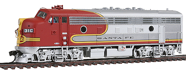 Walthers - PROTO 2000 Diesel EMD F3A Powered w/Sound & DCC - Santa Fe 16 Class #31C Passenger ...