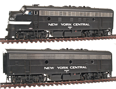 Walthers - PROTO 2000 Diesel EMD F7A-B Set Powered - Standard DC - New York Central #1684 ...