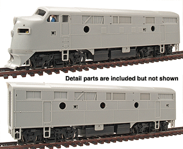 Walthers - PROTO 2000 Diesel EMD F7A-B Set Powered - Standard DC - Undecorated - With or Without ...