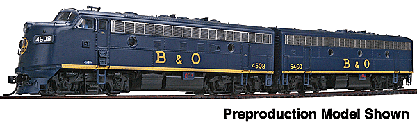 Walthers - PROTO 2000 Diesel EMD F7A-B Set Powered - Standard DC - Baltimore & Ohio #4508 (A ...