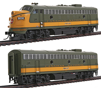 Walthers - PROTO 2000 Diesel EMD F7A-B Set Powered - Standard DC - Canadian National #9030 (A ...