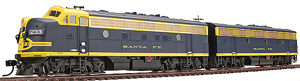 Walthers - PROTO 2000 Diesel EMD F7A-B Set Powered w/Sound & DCC - Santa Fe A #233L w/Radio ...