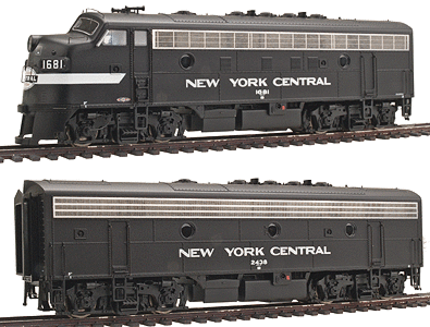 Walthers - PROTO 2000 Diesel EMD F7A-B Set Powered w/Sound & DCC - New York Central #1681 ...