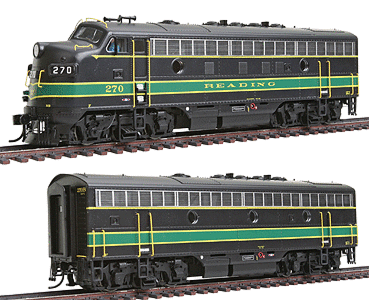 Walthers - PROTO 2000 Diesel EMD F7A-B Set Powered w/Sound & DCC - Reading #270A & 270B - 920-40680
