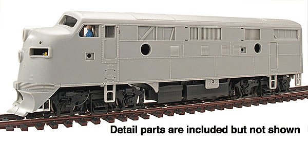Walthers - PROTO 2000 Diesel EMD F7A Unit Powered w/Sound & DCC - Undecorated - With or Without ...