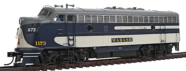 Walthers - PROTO 2000 Diesel EMD F7A Unit Powered w/Sound & DCC - Wabash #1173 (blue, aluminum ...
