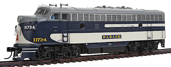Walthers - PROTO 2000 Diesel EMD F7A Unit Powered w/Sound & DCC - Wabash #1173A (blue, aluminum ...