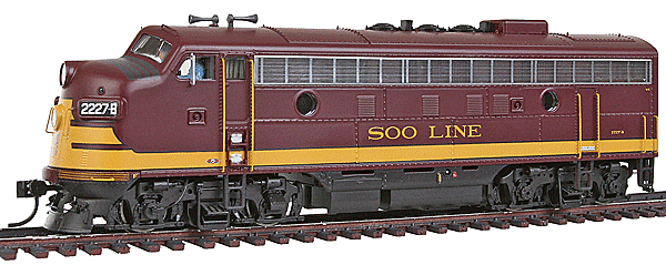 Walthers - PROTO 2000 Diesel EMD F7A Unit Powered w/Sound & DCC - Soo Line #2227B (maroon, Dulux ...