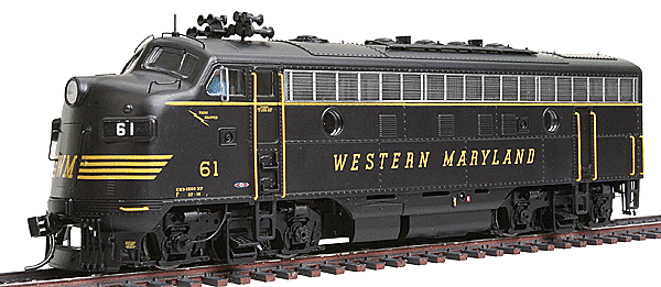Walthers - PROTO 2000 Diesel EMD F7A Unit Powered w/Sound & DCC - Western Maryland #61 - 920-40685