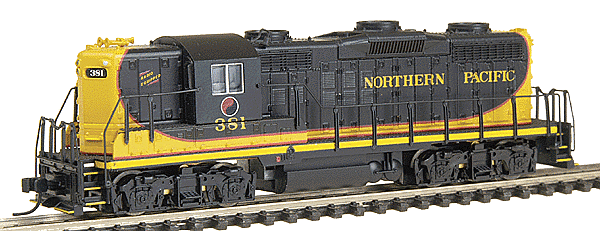 Walthers - PROTO 2000 Diesel EMD GP18 w/Dynamic Brakes - Powered - Northern Pacific #381 (black ...