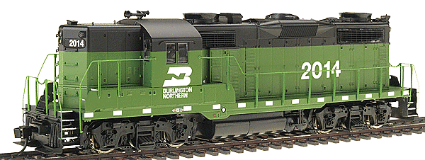 Walthers - PROTO 2000 Diesel EMD GP20 High Hood w/Sound & DCC - Burlington Northern #2014 (green ...
