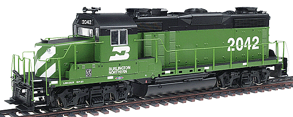 Walthers - PROTO 2000 Diesel EMD GP20 - Powered - Burlington Northern #2042 (green, black) - 920 ...