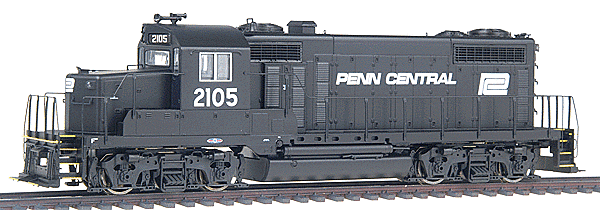 Walthers - PROTO 2000 Diesel EMD GP20 - Powered - Penn Central #2105 (black, white stripes ...