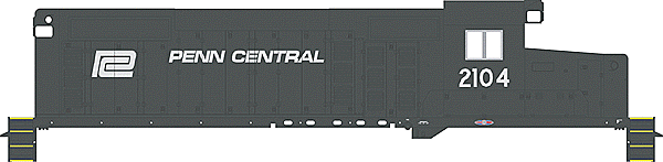 Walthers - PROTO 2000 Diesel EMD GP20 - Powered w/Sound & DCC - Penn Central #2104 (black, white ...
