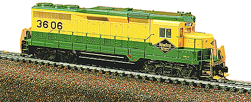 Walthers - PROTO 2000 Diesel EMD GP30 Phase I Powered - Reading #3606 (yellow, green, Diamond ...