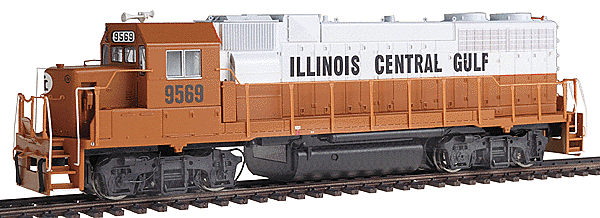 Walthers - PROTO 2000 Diesel EMD GP38-2 Powered - Assembled - Illinois Central Gulf #9569 (white ...