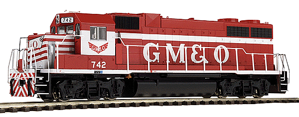 Walthers - PROTO 2000 Diesel EMD GP38-2 Powered - Assembled - Gulf, Mobile & Ohio #742 (red ...