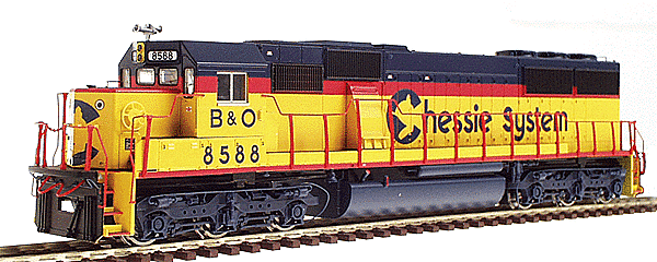Walthers - Proto 2000 Diesel EMD SD50 Powered - Assembled - Chessie B&O #8588 (blue, yellow ...