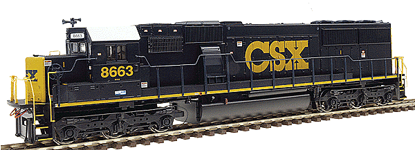 Walthers - PROTO 2000 Diesel EMD SD50 Powered - Assembled - CSX #8663 (blue & gold) - 920-30854