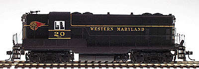 Life-Like - PROTO 2000 Diesel GP7 Phase I Powered - Western Maryland #22 (black & yellow ...