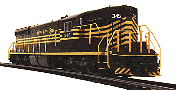 Life-Like - PROTO 2000 Diesel SD9 Powered - NKP #345, 3 Stripes - 433-21234