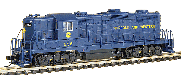 Walthers - PROTO 2000 EMD GP18 w/Dynamic Brakes - Powered - Norfolk & Western #958 (blue w ...