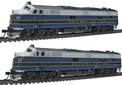 Walthers - PROTO 2000(R) Diesel EMD E7A-A Phase I Powered w/Sound & DCC - Baltimore & Ohio #1419 ...