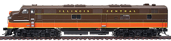 Walthers - PROTO 2000(R) Diesel EMD E7A Powered Phase I w/Sound & DCC - Illinois Central #4000 ...