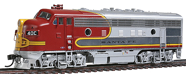 Walthers - PROTO 2000(R) Diesel EMD F7A - Standard DC - Santa Fe 37-Class #40C (Passenger ...