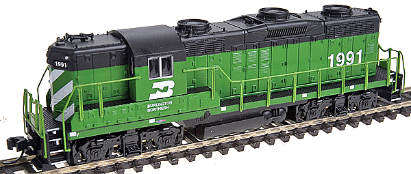 Walthers - PROTO N Diesel EMD GP18 Powered - Burlington Northern #1991 (green, black) - 920-75218