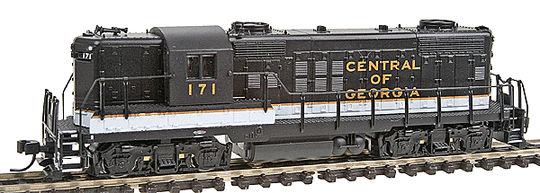 Walthers - PROTO N Diesel EMD GP18 Powered - Central of Georgia #171 (black, aluminum Southern ...