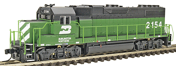 Walthers - PROTO N Diesel EMD GP38-2 w/88" Low Nose - Powered - Burlington Northern #2154 (green ...