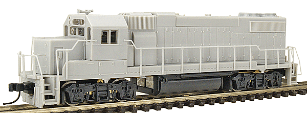 Walthers - PROTO N Diesel EMD GP38-2 w/88" Low Nose - Powered - Undecorated No Dynamic Brakes ...