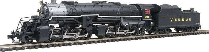 Walthers - PROTO N Heritage Steam Collection Y3 2-8-8-2 w/Sound and DCC - Virginian #738 - 920-90108