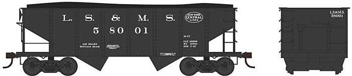Bowser - PRR Class GLa 2-Bay Open Hopper - Ready to Run - Lake Shore ...