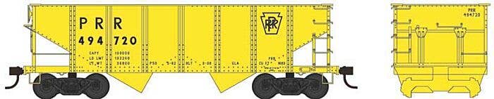 Bowser - PRR Class GLa 2-Bay Open Hopper - Ready to Run - Pennsylvania ...